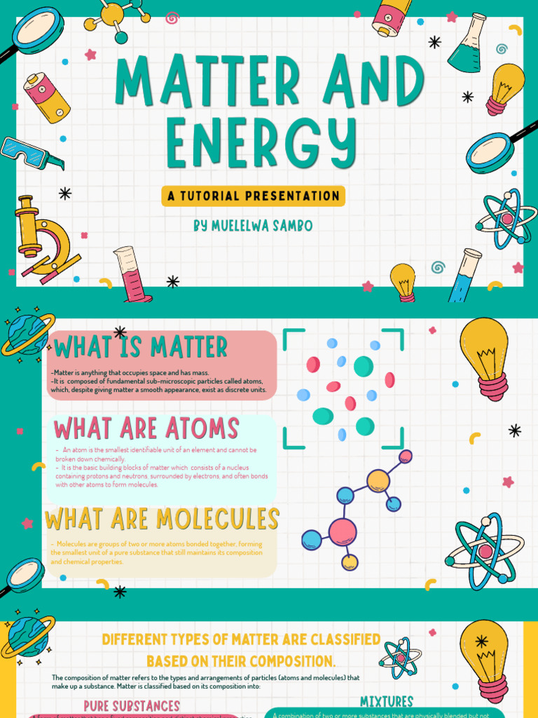 matter and energy | PDF | Atoms | Atomic Nucleus