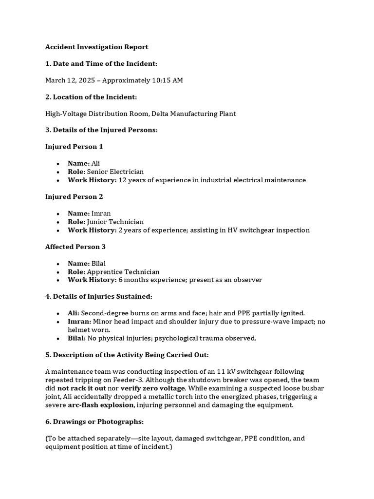 Accident Investigation | PDF | Working Conditions | Occupational Safety ...