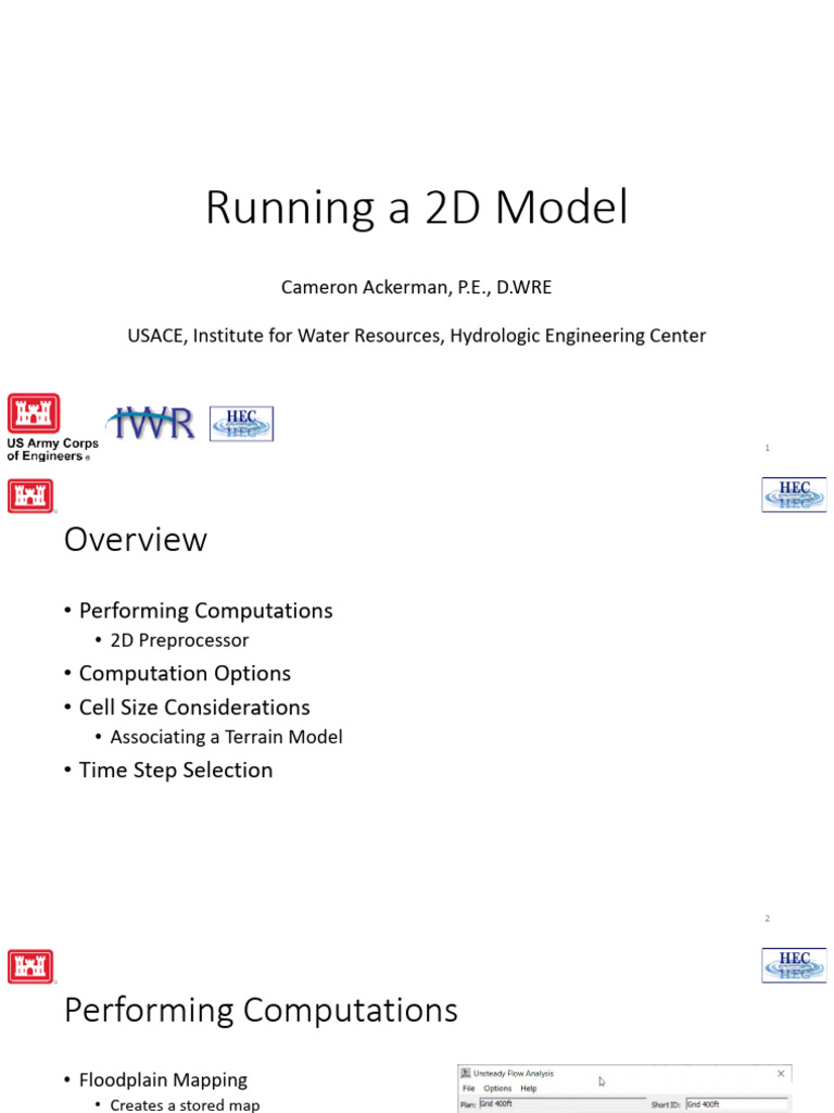 4.5 Running a 2D Model | PDF | Applied Mathematics