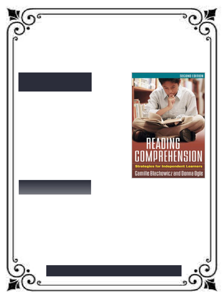 Reading Comprehension Second Edition Strategies for Independent ...