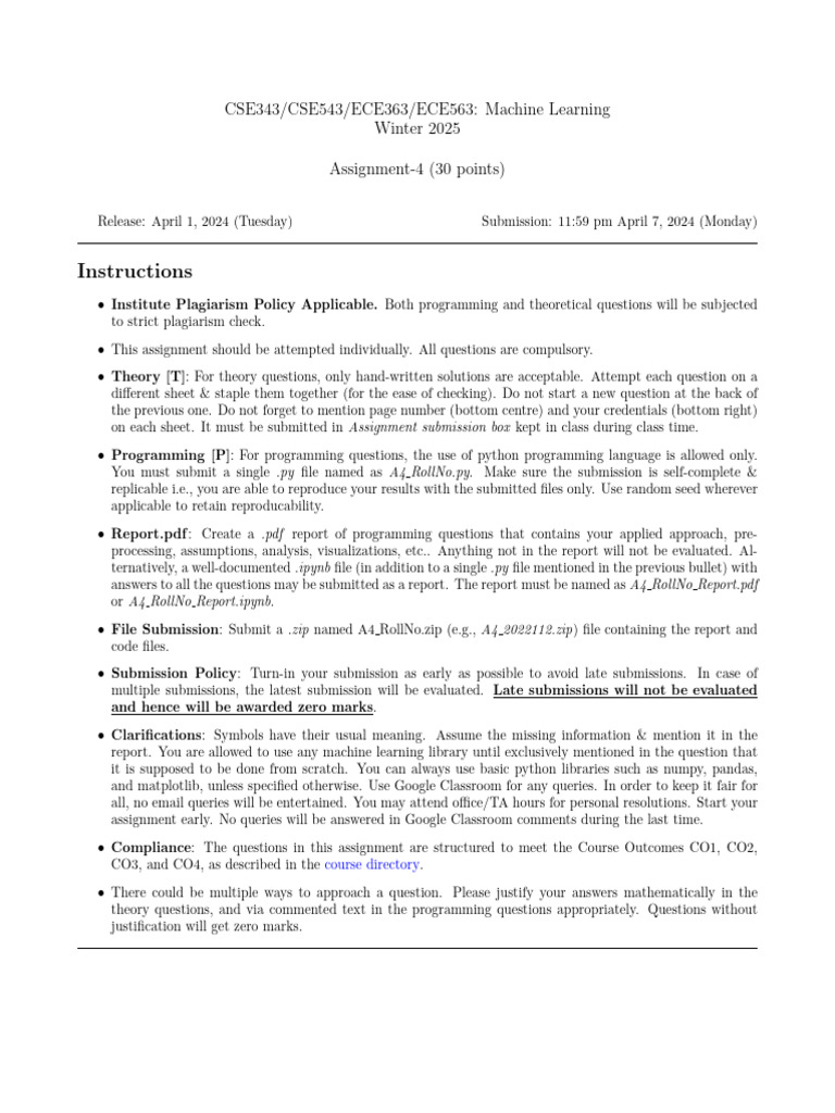Assignment 4 | PDF | Statistical Classification | Cluster Analysis