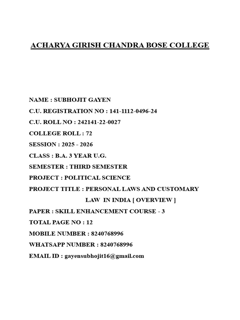 Sec Political Sc | PDF | Marriage | Justice