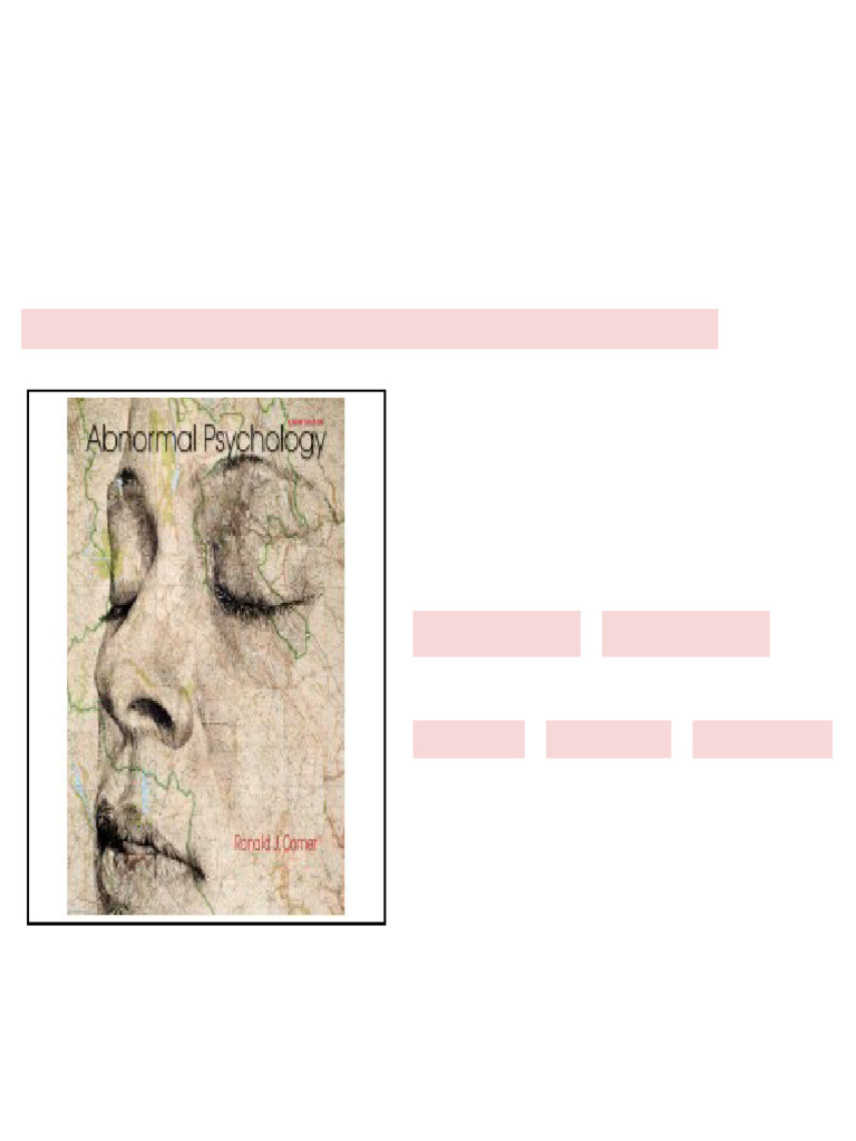 Solution Manual for Abnormal Psychology Ninth Edition by Ronald J ...