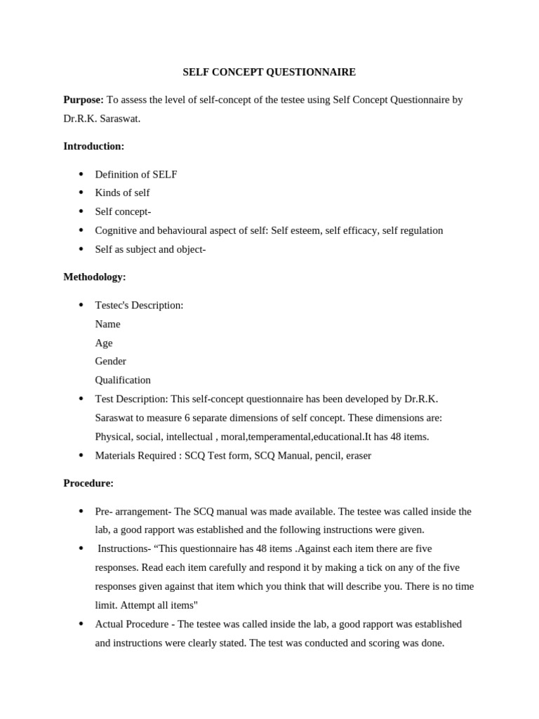 Self Concept | PDF | Self Concept | Liberal Arts Education