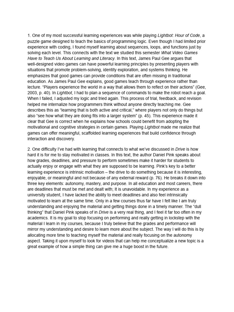 How People Learn Final Reflection | PDF | Psychology | Behavioural Sciences