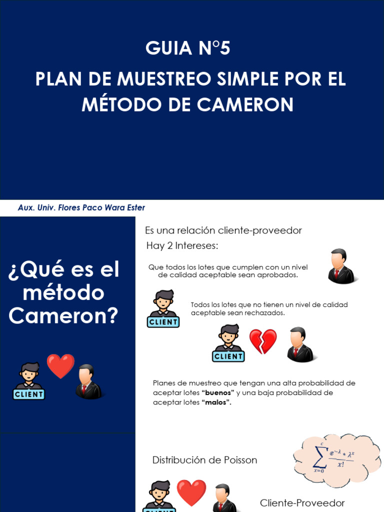 Guía 5 muestreo de aceptación simple | PDF | Probabilidades y estadísticas | Método científico