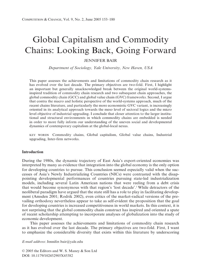 bair-2005 | PDF | World Systems Theory | Governance