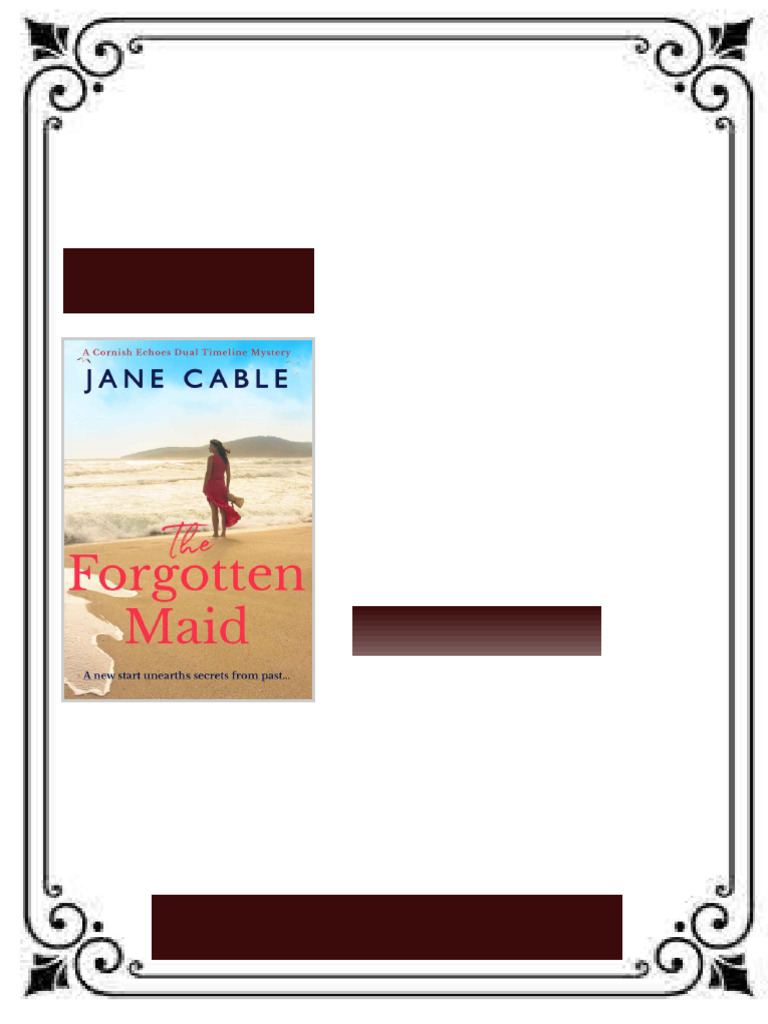 The Forgotten Maid Cornish Echoes Dual Timeline Mysteries 1 1st Edition ...