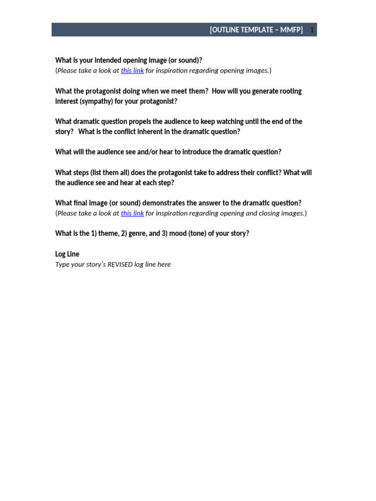 Script Outline | PDF