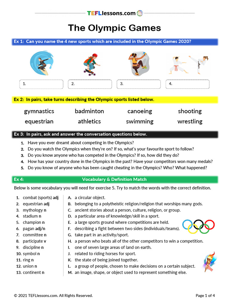 Olympic Games Overview and History | PDF | Olympic Games | Sports