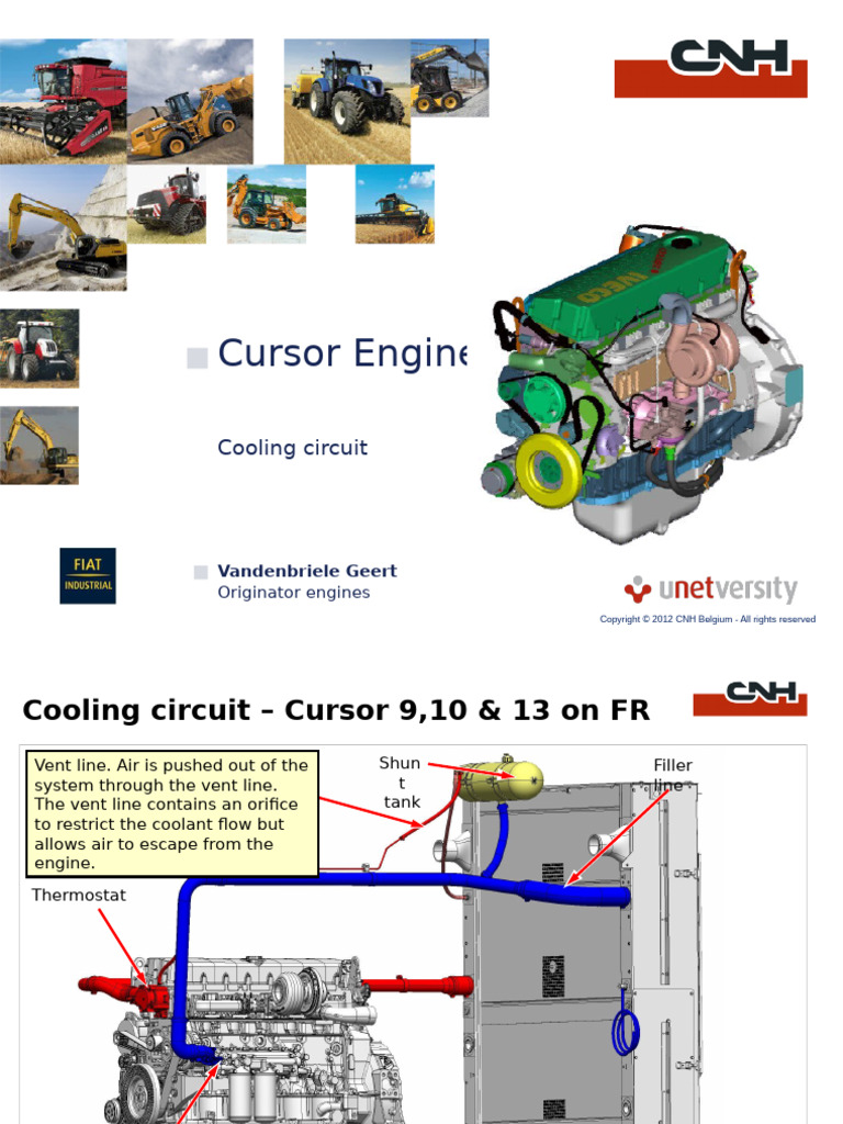 Cursor Engine Cooling Circuit Guide | PDF | Belt (Mechanical) | Thermostat