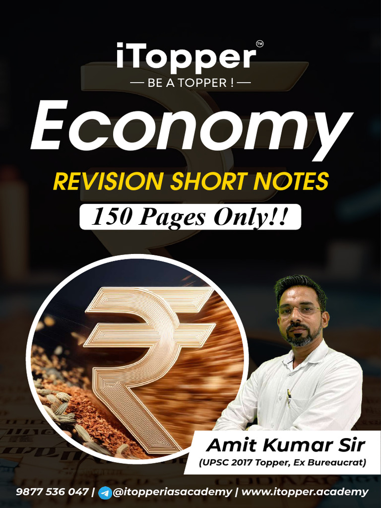 UPSC Economy Revision Notes by Amit Kumar | PDF | Gross Domestic ...
