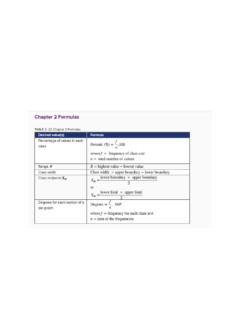 Statistics Chapter 2 | PDF