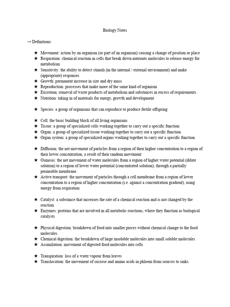 Biology Definitions | PDF | Zygosity | Allele