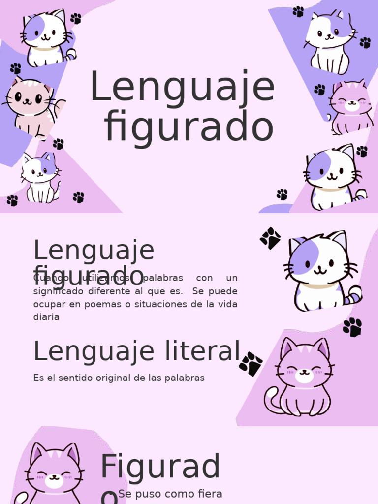 Ejemplos de Lenguaje Figurativo y Literal | PDF