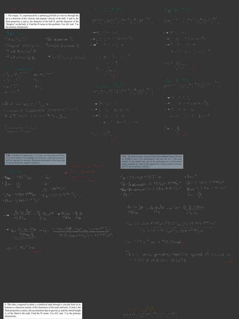 Aerodynamics HW 9 | PDF | Classical Mechanics | Quantity
