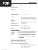 HMRC Starter Checklist Instructions | PDF