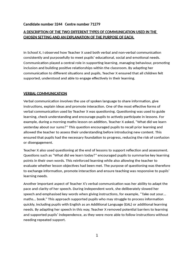 875 Wewords Communication Two Types Final | PDF | Nonverbal ...