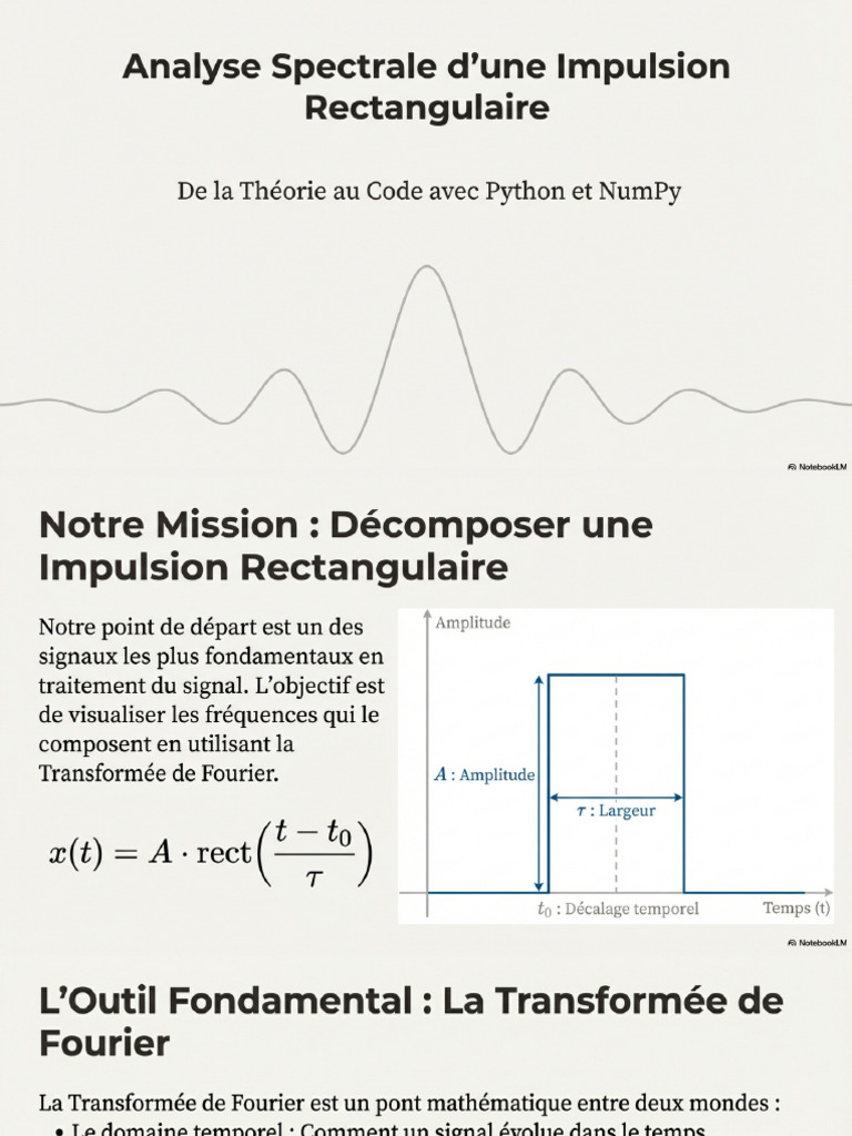 Spectral Analysis Rectangular Pulse Python Theory | PDF