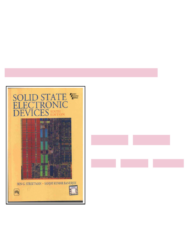 Solid State Electronic Devices 6th Edition Ben G. Streetman digital ...