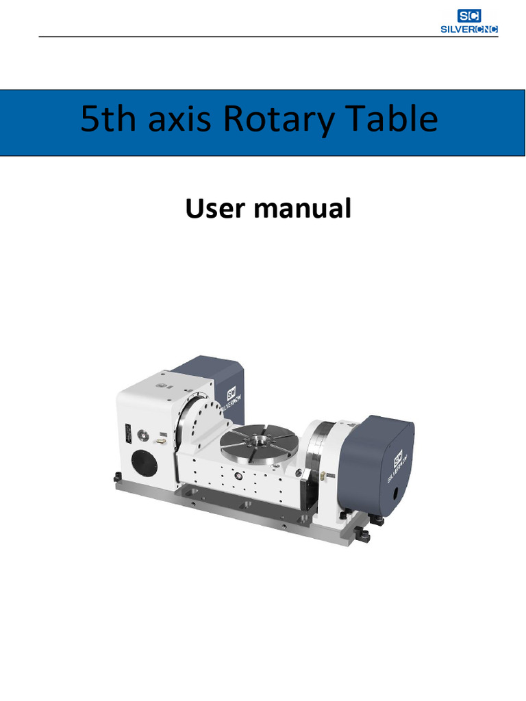 5axis Rotary Table User Manual | PDF | Lubricant | Switch