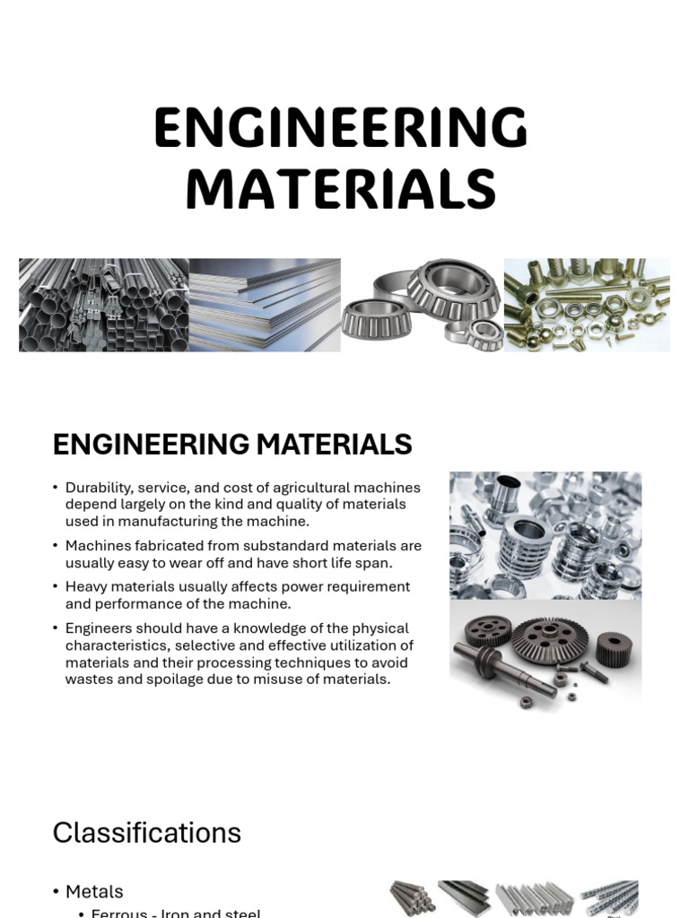 Unit 1 Engineering Materials | PDF | Steel | Sheet Metal