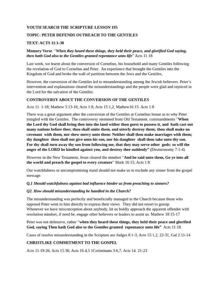 YSTS LESSON 195 | PDF | Acts Of The Apostles | Barnabas
