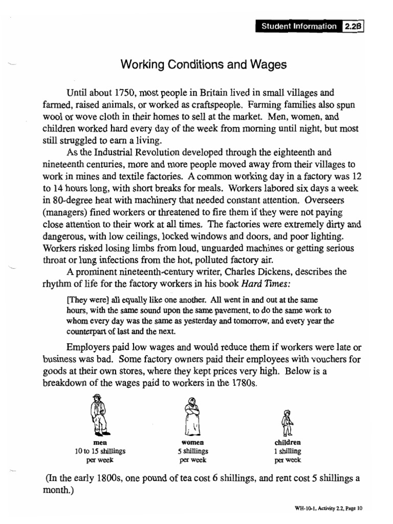 Living & Working Conditions | PDF