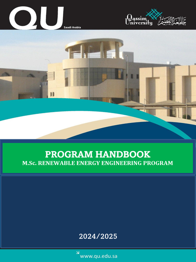 REE MSc Program Handbook | PDF | Photovoltaic System | Energy Storage