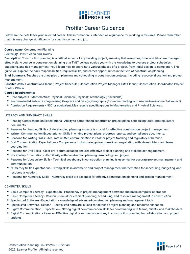 Construction Planning | PDF | Project Management | Communication