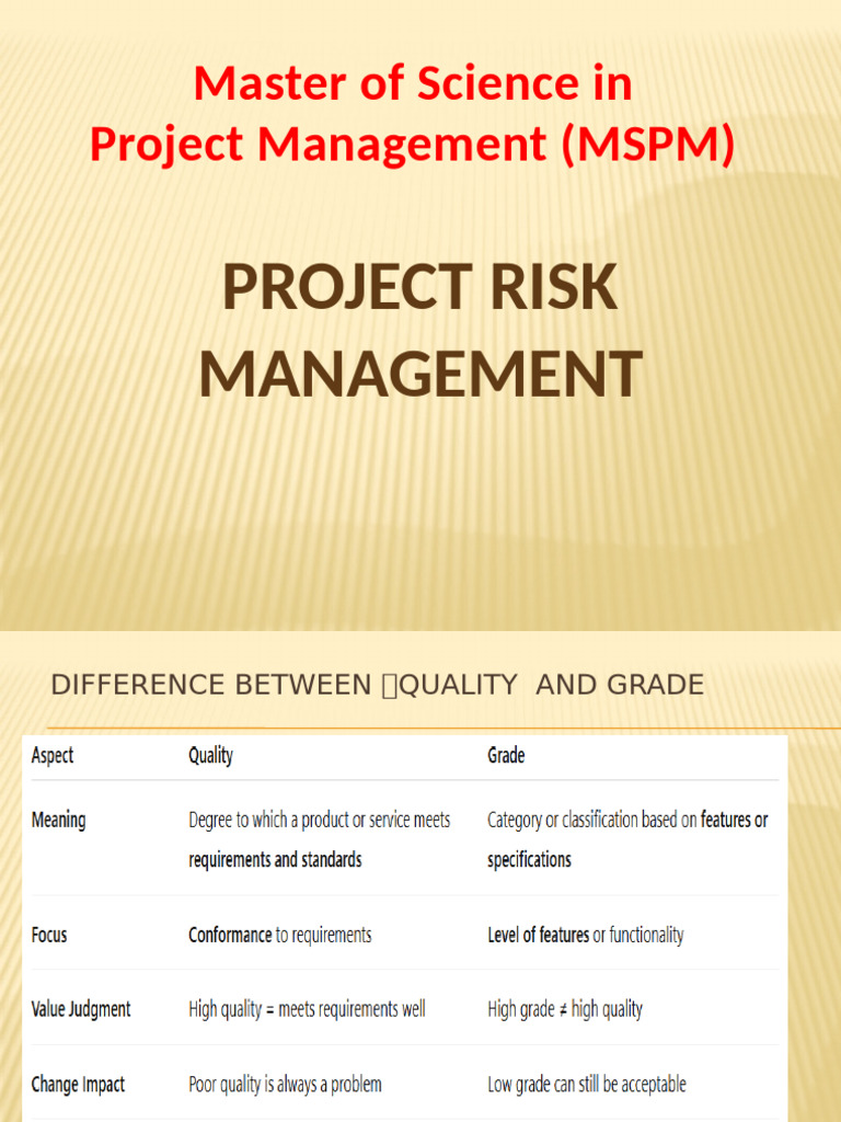 Project Risk LEC | PDF | Risk | Project Management