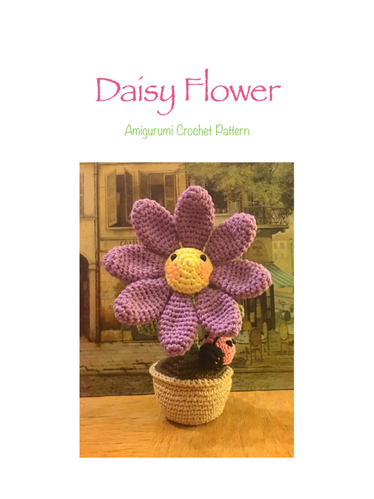 Daisy Flower Pattern | PDF | Crochet | Crafts