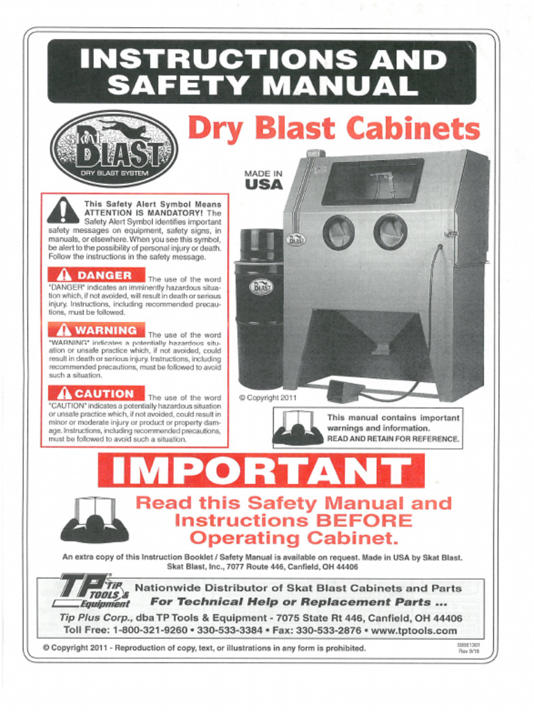 Blast-Cabinet-Manual | PDF