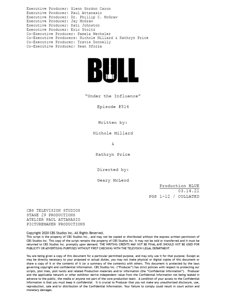 BULL Full Script | PDF
