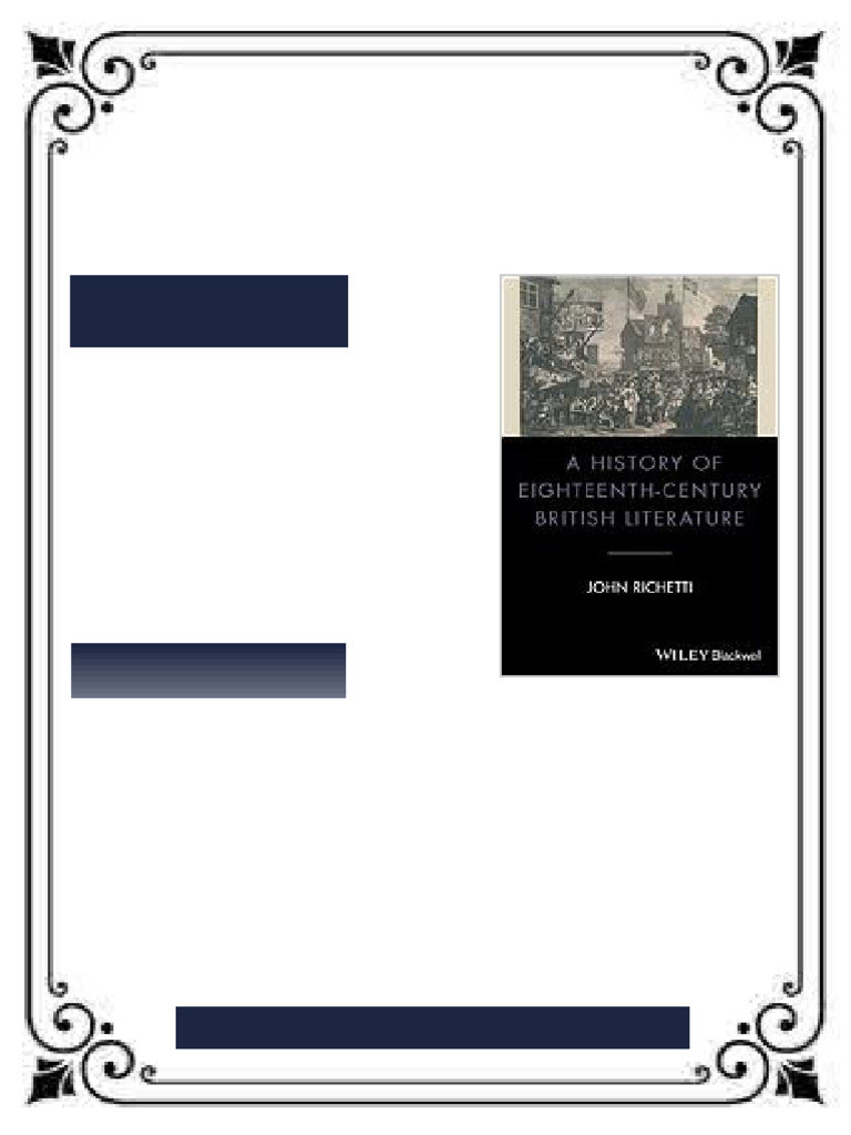 A history of eighteenth-century British literature First Edition John J ...