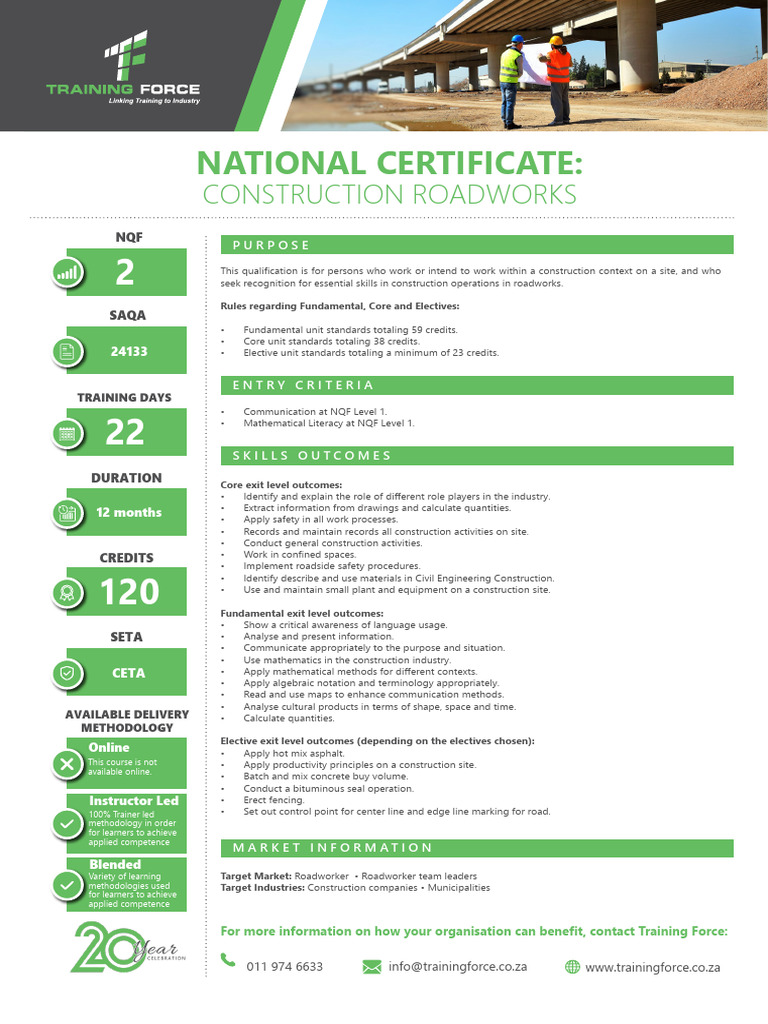 24133 Nc Construction Roadworks Level 2 | PDF | Mathematics | Learning