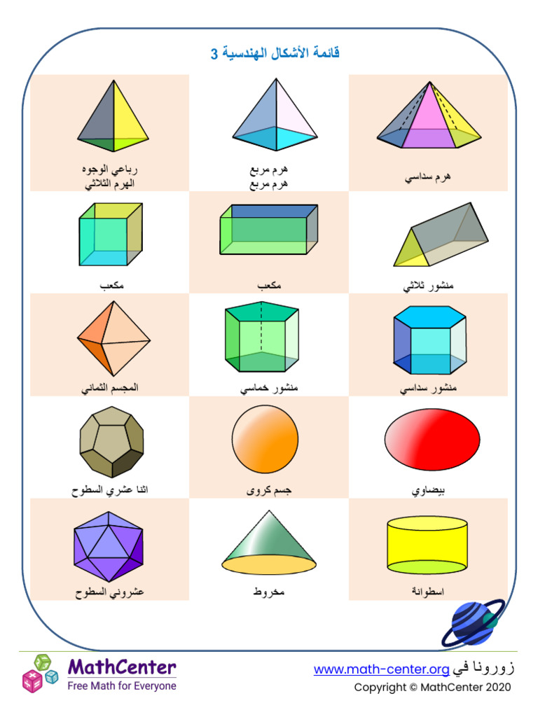 List of Geometric Shapes 3d Col | PDF