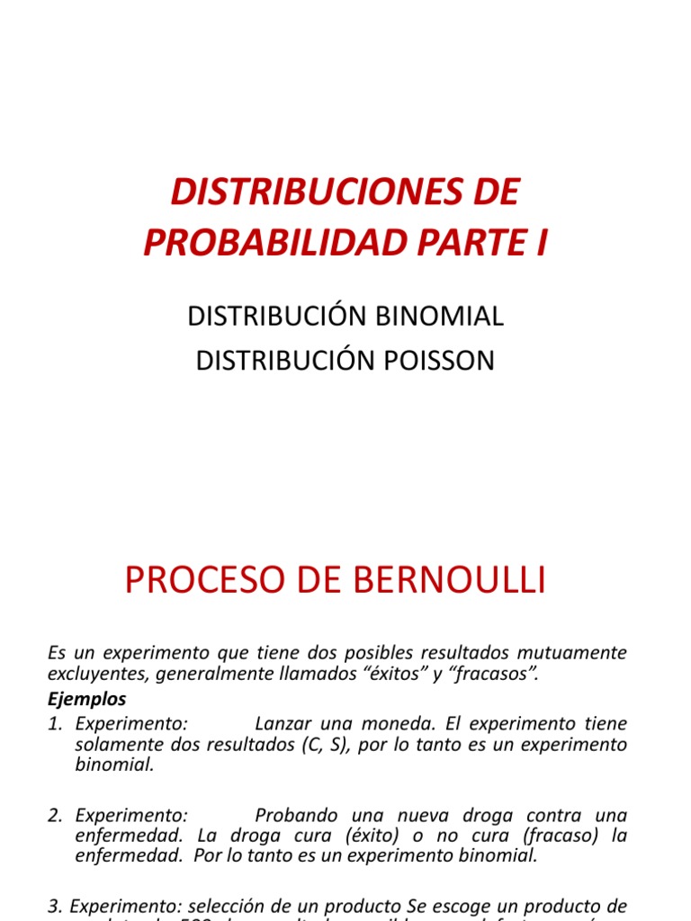 Distribuciones de Probabilidad Binomial y Poisson | PDF | Distribución de veneno | Enseñanza de ...