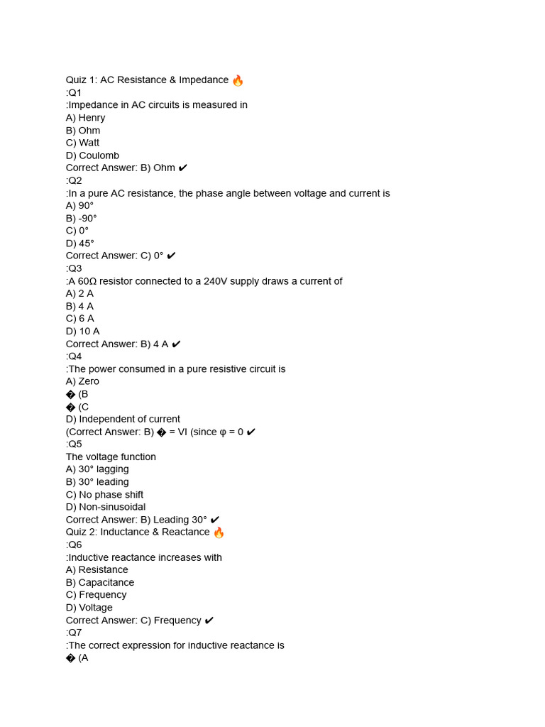 Lec.2 | PDF | Electrical Impedance | Electricity
