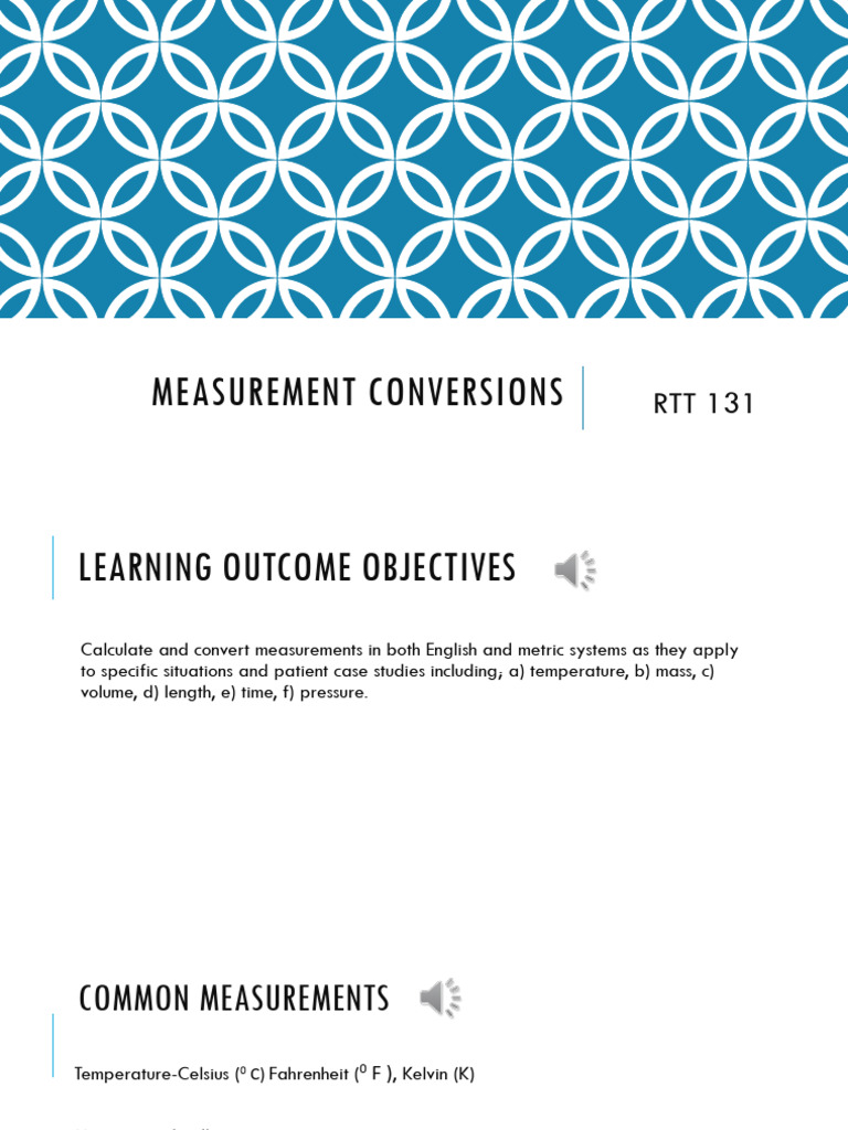 Measurement Conversions 131 | PDF | Fahrenheit | Units Of Measurement