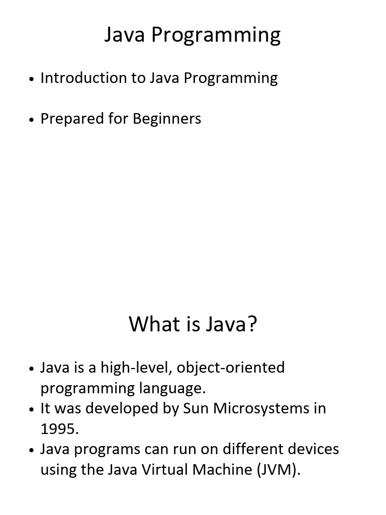Introduction to Java Programming.pptx 20260113 091726 0000 | PDF