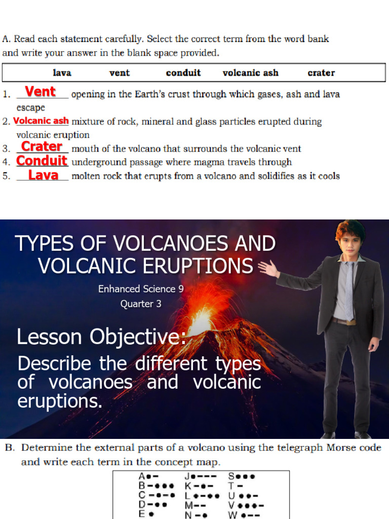 TYPES-OF-VOLCANOES-AND-VOLCANIC-ERUPTIONS | PDF | Volcano | Magma