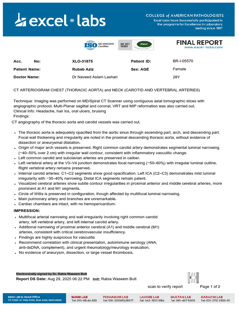 Ct.angiography | PDF | Aorta | Common Carotid Artery