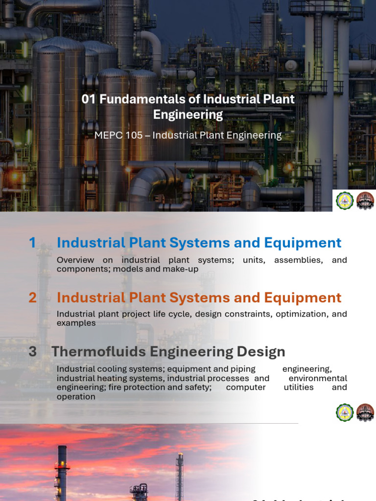 Fundamentals of Industrial Plant Engineering | PDF | System | Engineering