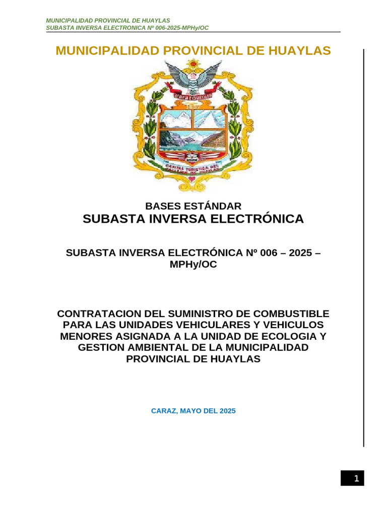 Bases SIE 06 Combustible UEyGA_20250519_221133_335 | PDF | Apelación | Subasta