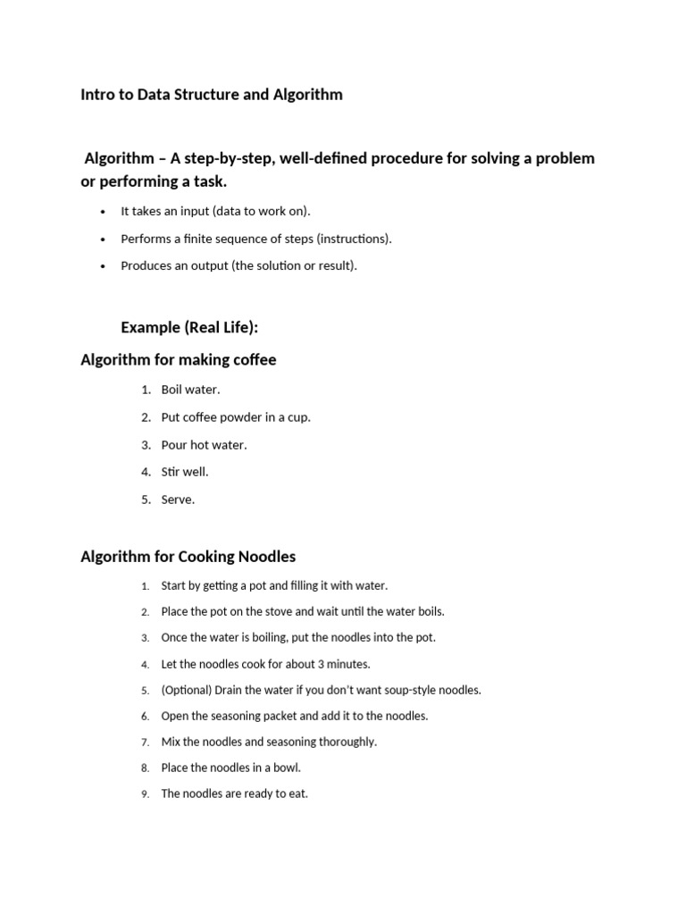 Data Structures and Algorithms Basics | PDF | Algorithms | Data Structure