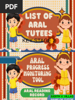ARAL Program Individual Progress Tracker | PDF | Syllable | Word