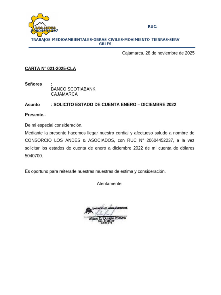 Carta Scotiabank (1) | PDF