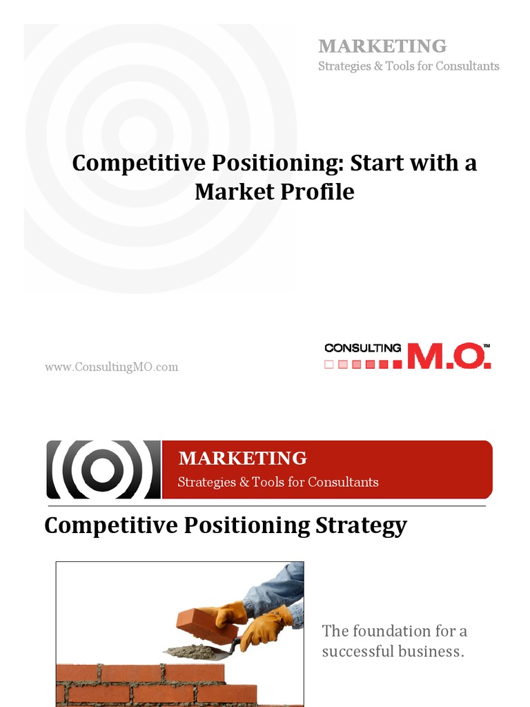 Competitive Positioning - Profile Your Market | PDF | Strategic ...