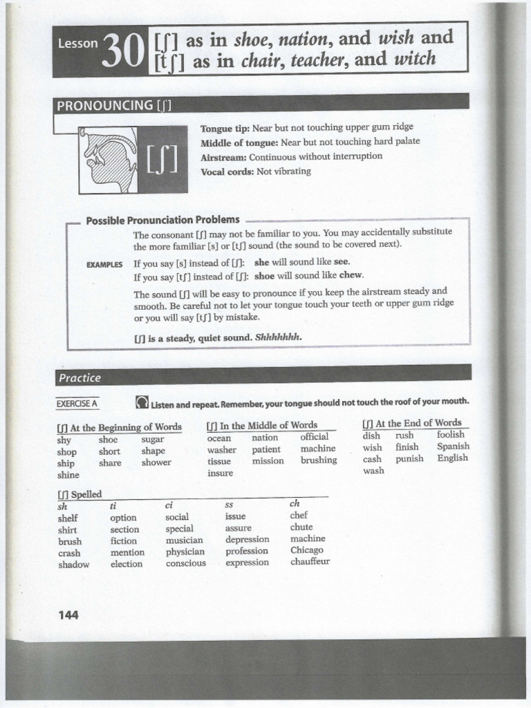 Lessons 30 and 31 - Sh and Ch and Review | PDF